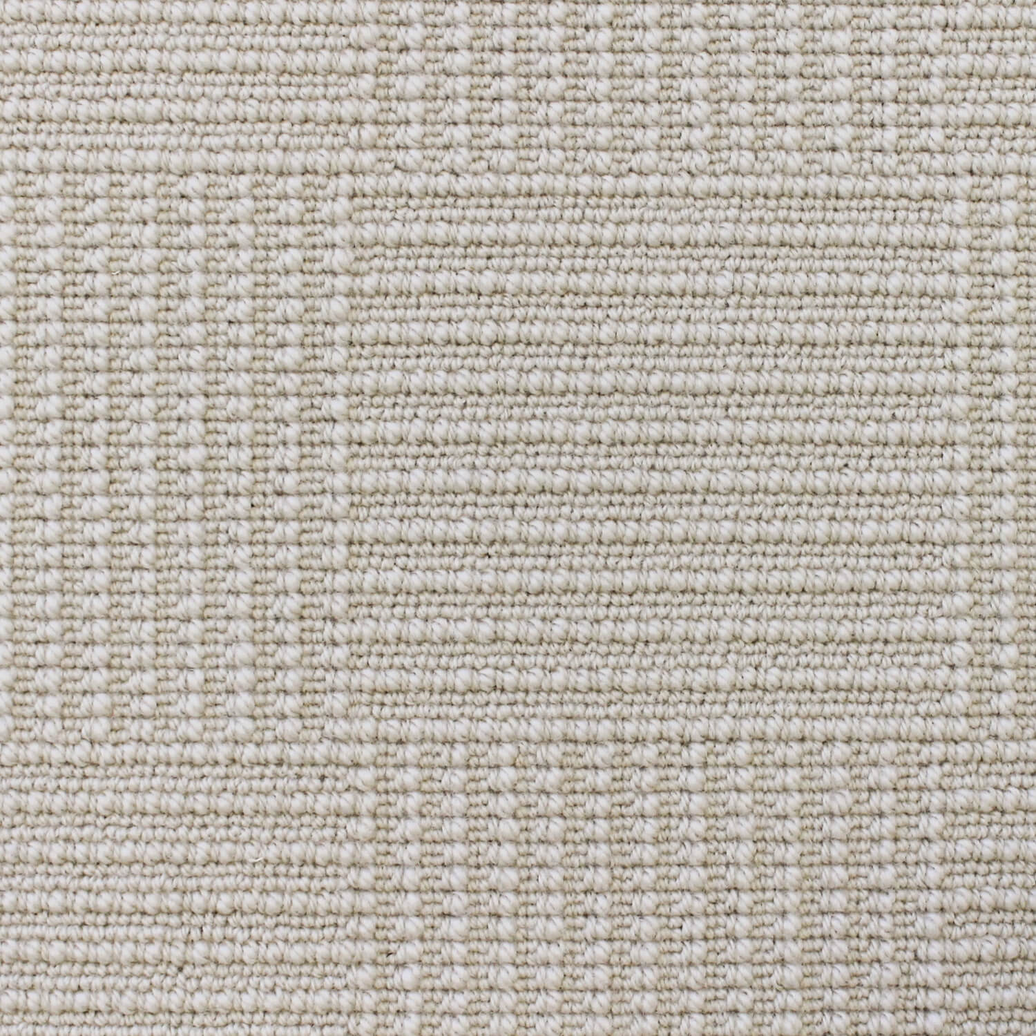 Gracious Grid Frost | Custom Wool Grid Bedroom Carpet | Silver Creek