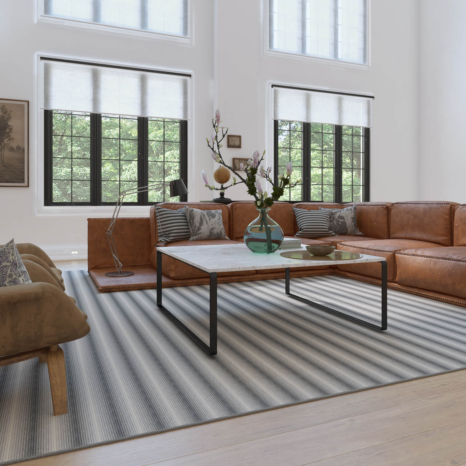 Radiance in Deep Sea by Silver Creek | UV-Stabilized Indoor-Outdoor Carpet